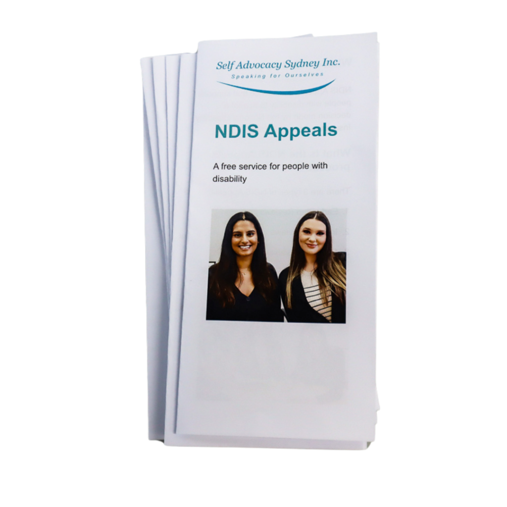 Pamphlets - Self Advocacy Sydney Inc